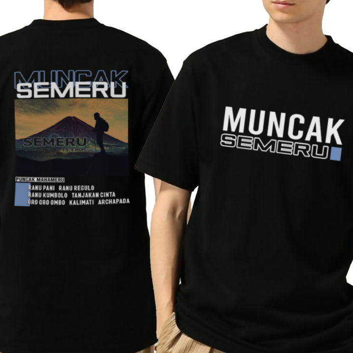 Baju Kaos Distro Muncak Semeru Pendaki Gunung Pencinta Alam | Lazada ...