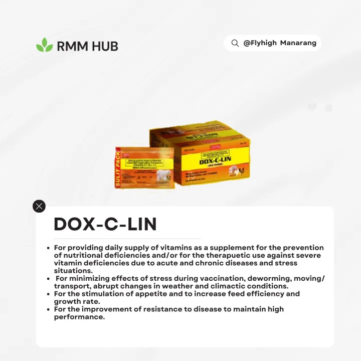 BMEG DOX C LIN 1 SACHET - RMM HUB BMEG | Lazada PH