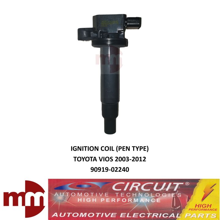 CIRCUIT IGNITION COIL for TOYOTA VIOS 2003-2012 90919-02240 CIC-1T ...