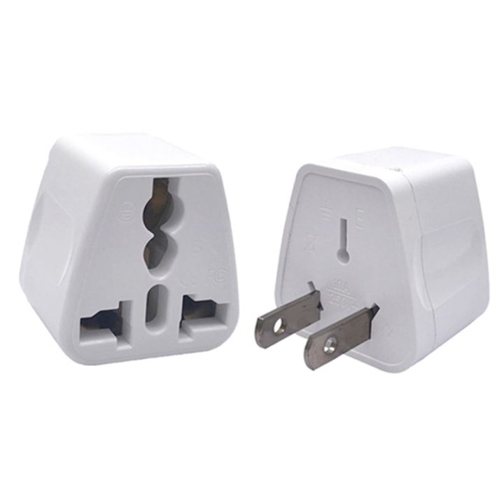 2pcs Universal Socket to US 2 Flat Parallel Pins Plug Converter, Japan ...