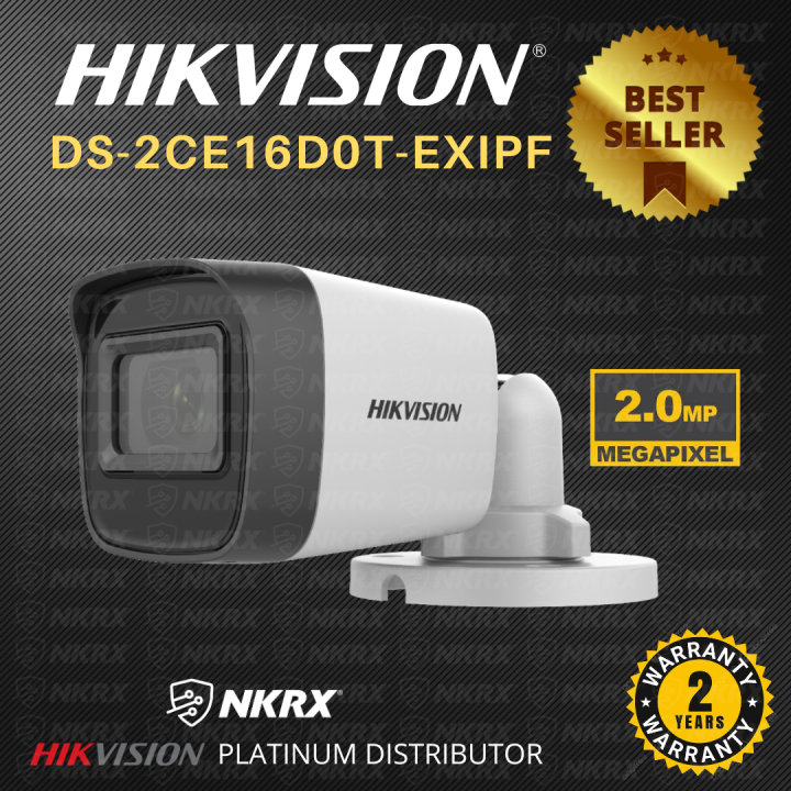 Hikvision DS-2CE16D0T-EXIPF 2MP 1080P HD CCTV IR Bullet Camera 2.8MM 3 ...