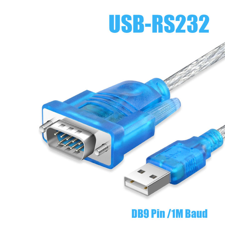 USB to RS232 Serial Port Cable DB9 Pin With Magnetic Ring Protection ...