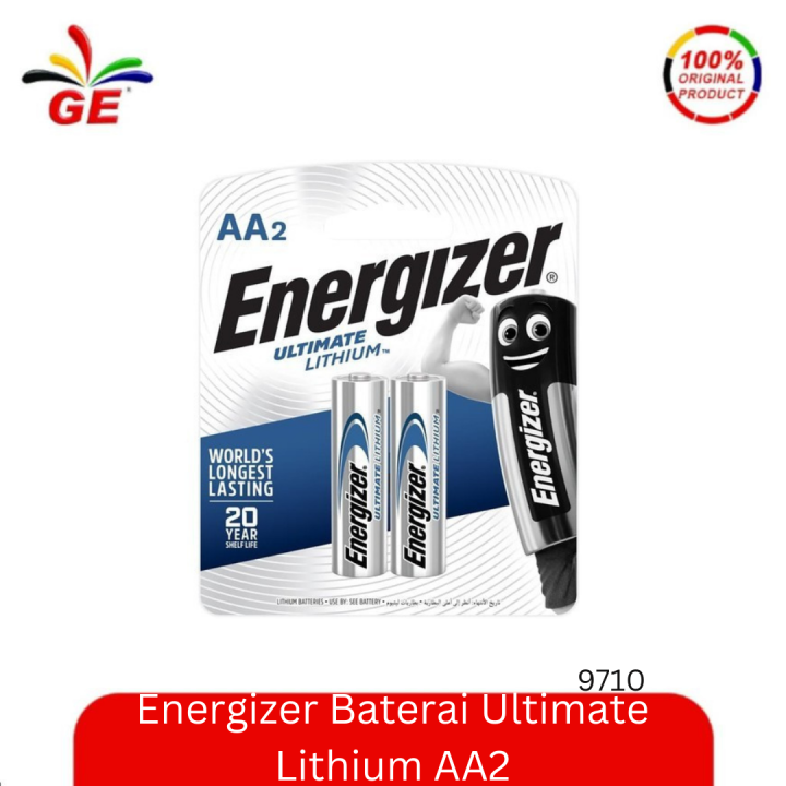 Energizer Baterai Ultimate Lithium AA2 - 9710 | Lazada Indonesia