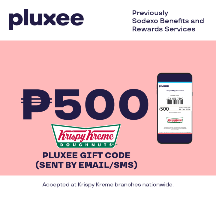 PHP500 Krispy Kreme Pluxee Gift Code - Digital GC (formerly Sodexo ...