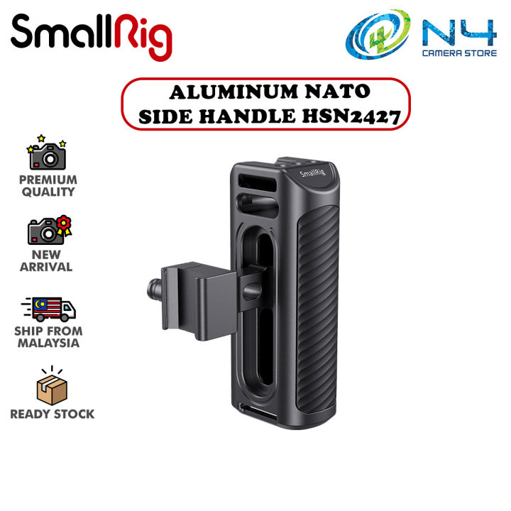 SmallRig DSLR Camera Quick Release Hand Grip Aluminum NATO Side Handle ...