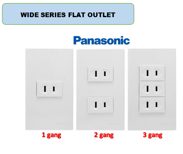 PANASONIC FLAT OUTLET Wide Series | Lazada PH