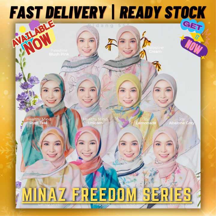 MINAZ HIJAB BAWAL FREEDOM SERIES BIDANG 55 | Lazada