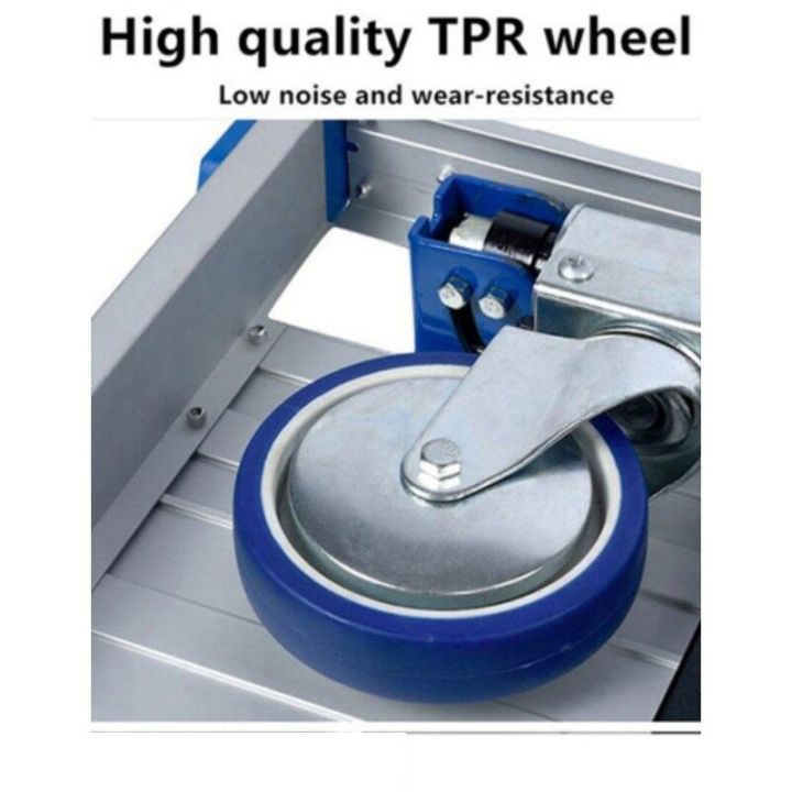 Aluminum trolley FOLDABLE ALUMINUM ALLOY PLATFORM HAND TRUCK TROLI ...