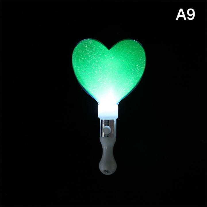 Sky Wing LED Glow Stick Heart Star Shape Luminous Concert Cheering Tube ...