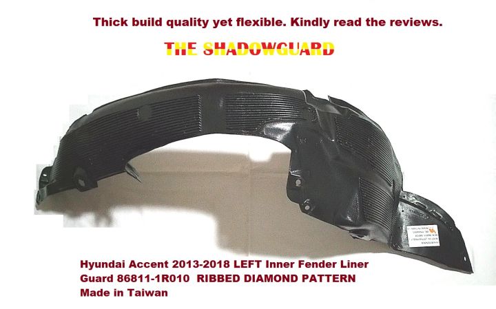 Hyundai Accent Front Fender Liner 2013-2018 LEFT SIDE Front Inner ...