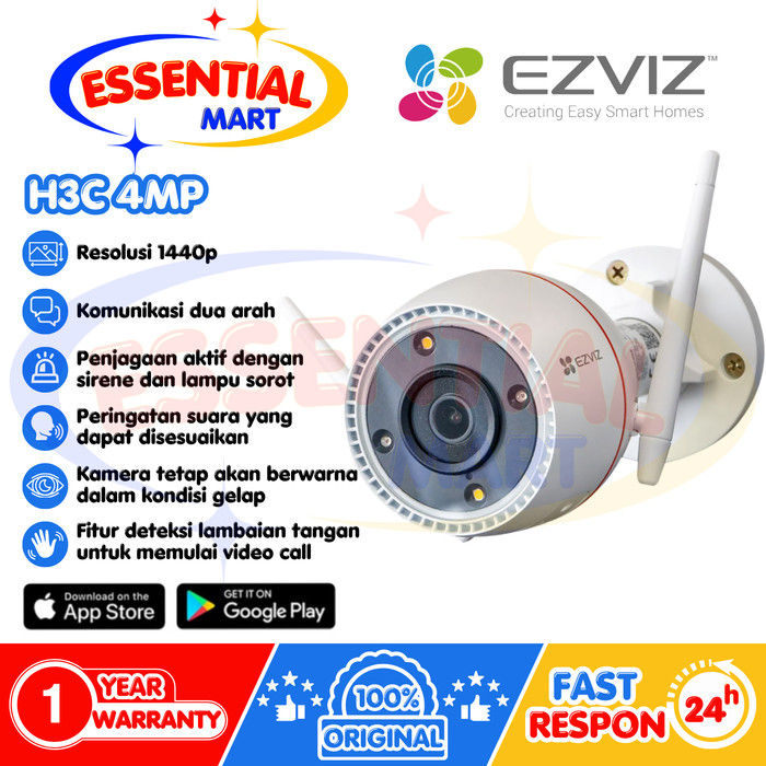 CCTV EZVIZ H3C 4MP / 2K+ Smart Home IP Camera Outdoor | Lazada Indonesia