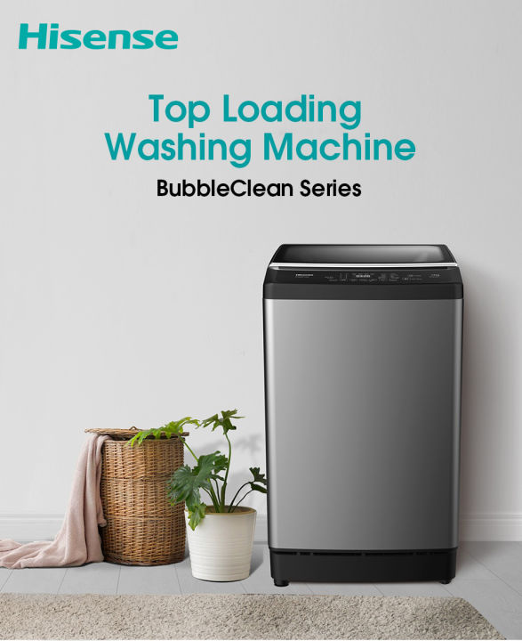 Hisense Top Load Washing Machine 立式洗衣机 (10.5kg/13KG) Silver - WTJA1101T ...