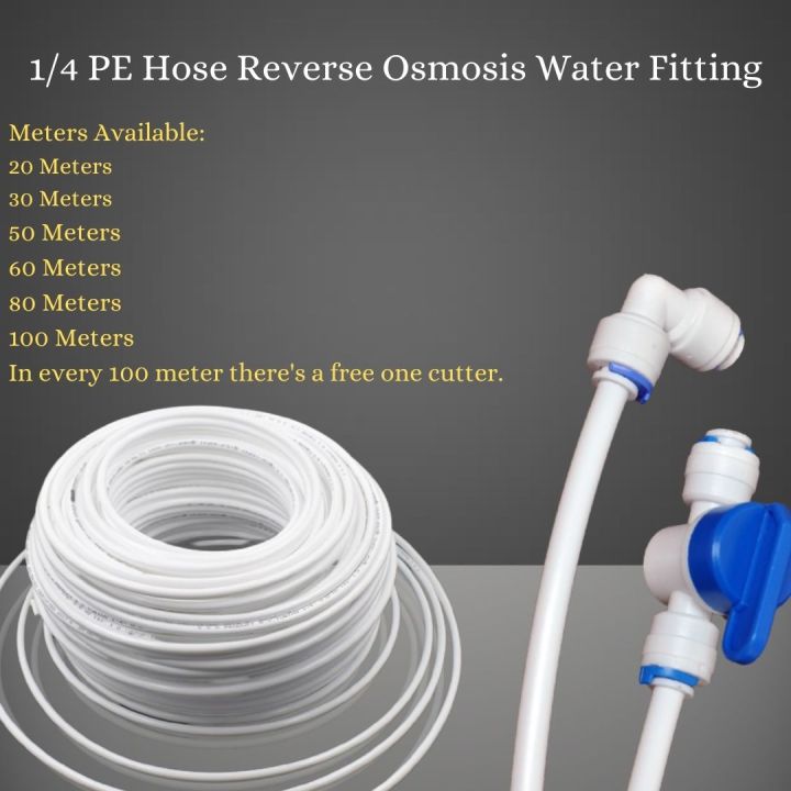 1/4 PE Hose Reverse Osmosis Water Fitting PE Hose RO Fittings | Lazada PH