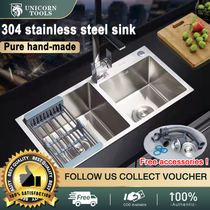 Unicorn Kitchen stainless steel sink 304 stainless steel kitchen sink 2 ...