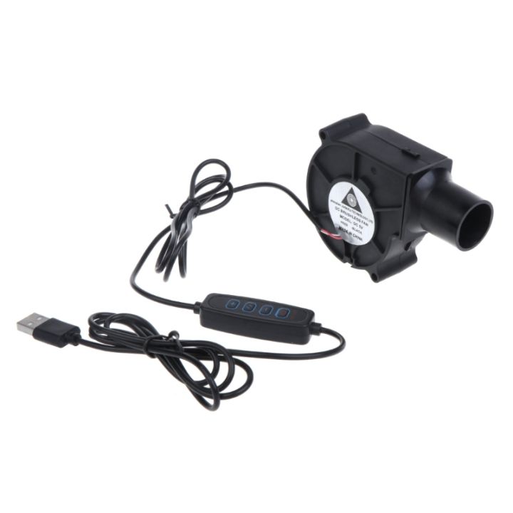 USB 5V Blower Fan Turbo Blower with Speed Controller 2500RPM Mini ...