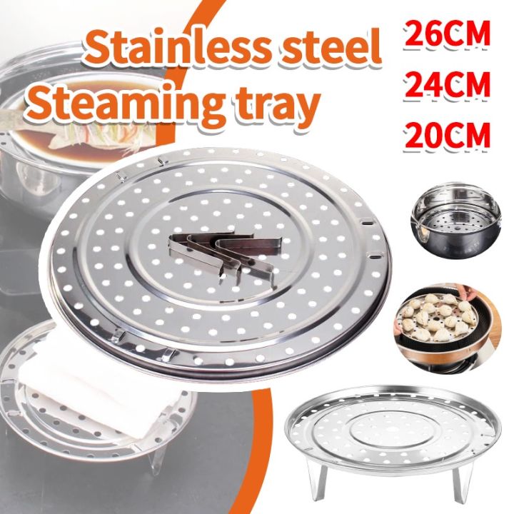 Stainless Steel Kitchen Food Steamer Steaming Rack Multifunction Bowl ...