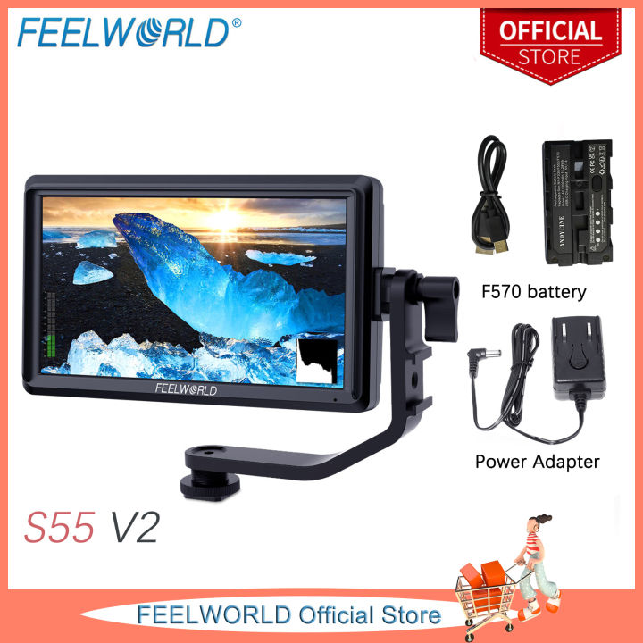 FEELWORLD S55V2 5.5 Inch DSLR Camera Field Monitor IPS 1920x1152 ...