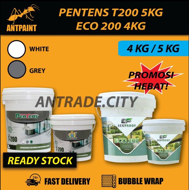 5KG PENTENS Fleseal T-200 UV Resistant Elastomeric Waterproofing ...