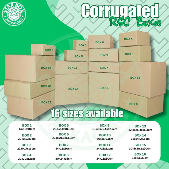 Starbox (16 Sizes Available) Corrugated Box RSC Box Shipping Box ...