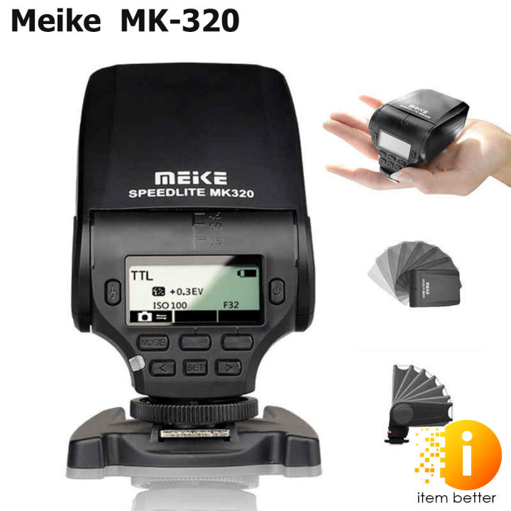 MeiKe MK320 TTL แฟลชมินิแฟลช Speedlite สำหรับกล้องมิลเลอร์เลส | Lazada ...