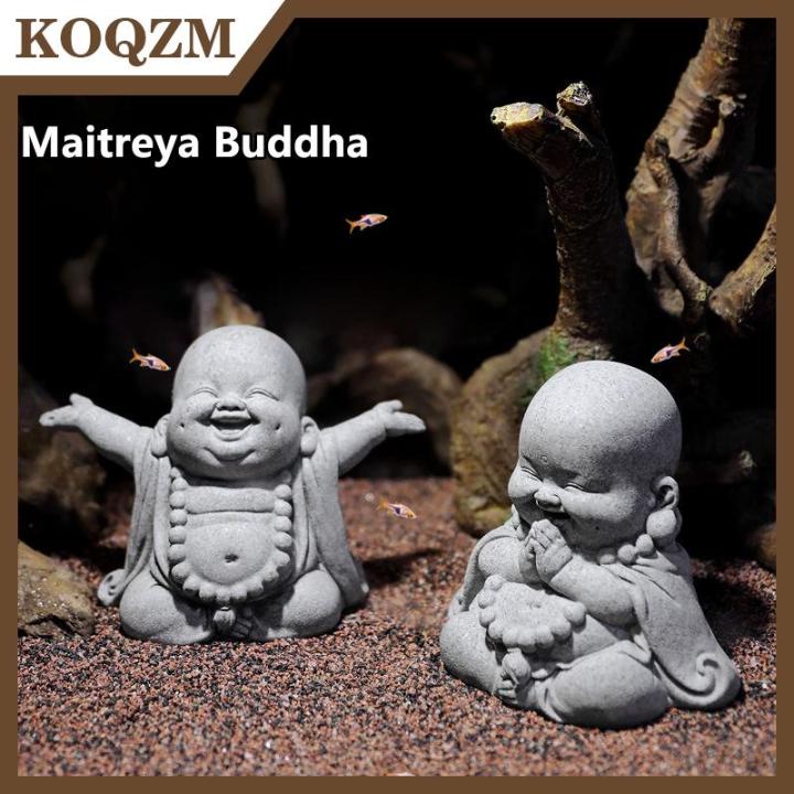 KOQZM Lapis Lazuli Small Monk Modeling Ornaments Mascot Desktop ...