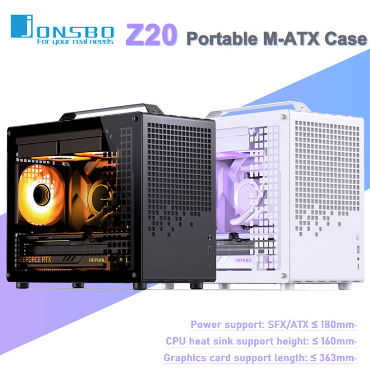 Jonsbo Z20 Portable Computer Case MATX Mini-ITX Chassis Support SFX/ATX ...