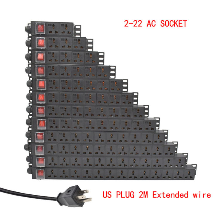 pdu power socket rack Power strip Rackmount for cabinet Power Box 2-24 ...
