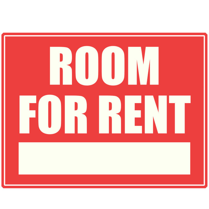 Room for Rent - Red - Laminated Signage Waterproof - A4 Size | Lazada PH