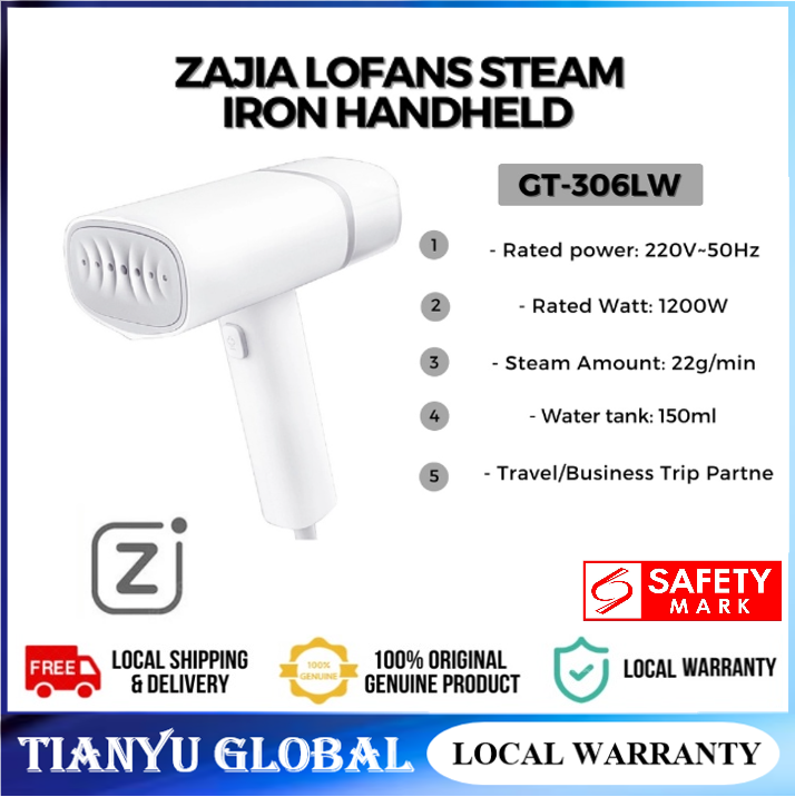 【SG READY STOCK】SG PLUG ZANJIA ZJ GT-306LW Steamer Iron Travel Household Electric Garment ...