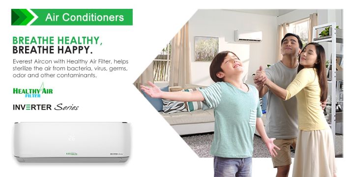 EVEREST 2.0HP Inverter Split Type Aircon | with Remote Control ...