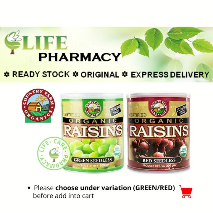 PROMO!! Country Farm Organics Certified Organic Jumbo Raisin - Red ...