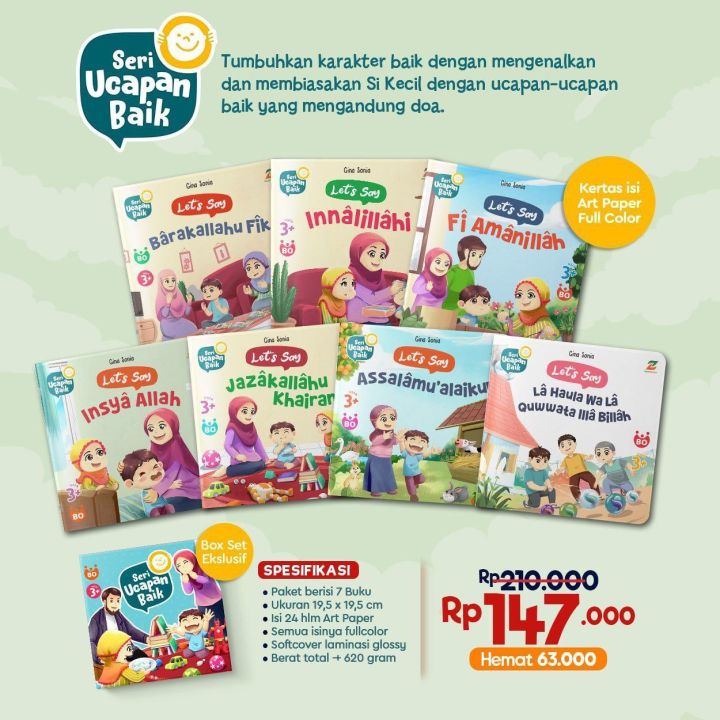 Ucapan Baik Buku Seri Kalimat Thayyibah Bacaan Anak Islam | Lazada ... Ucapan Baik Buku Seri Kalimat Thayyibah Bacaan Anak Islam | Lazada ...