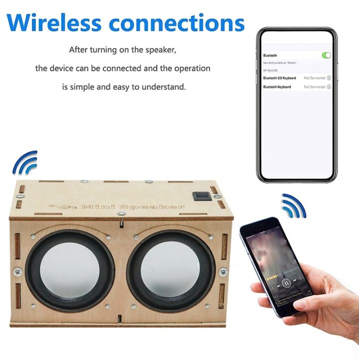 DIY Bluetooth Speaker Box Kit Speaker Science Experiment Bluetooth ...