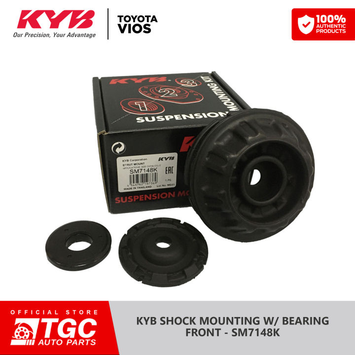 KYB KAYABA Front Shock Mounting Toyota Vios 2013 - 2022 Gen3 Gen4 (SM7148K With Bearing) (SM7148 ...