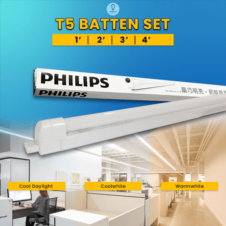Philips T5 Tube Light Essential Batten Lampu T5 Panjang Lampu Siling ...