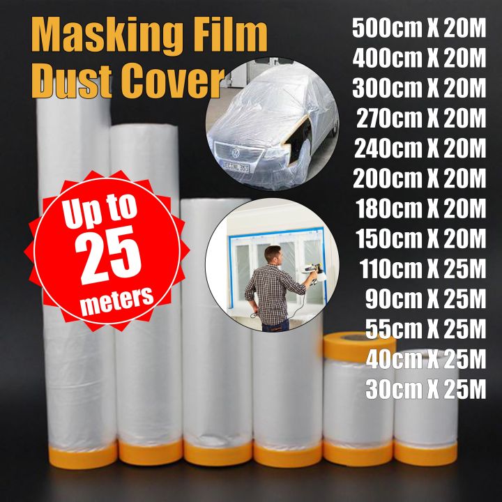 Masking Film Up To 25M for painting, protective covering & dust ...