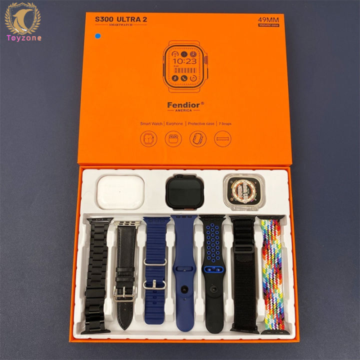 S300 Ultra 10 In 1 Smart Watch IP67 Waterproof Heart Rate Monitor ...