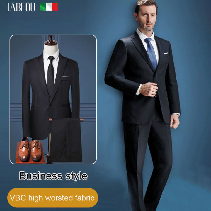 sunmi [Italian VBC fabric] Men‘s high-end business suit | Lazada