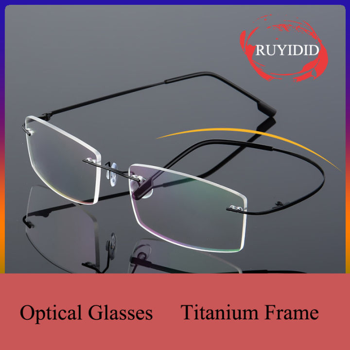 Titanium Alloy Ultra Light Glasses Frames Shortsighted Eyeglasses Frame ...
