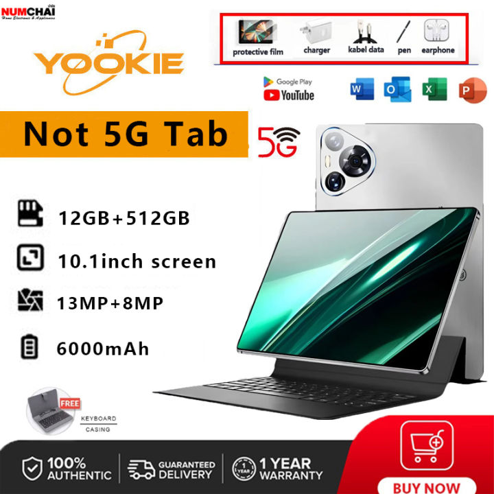 Yookie Not tablet Brandnew 2024 5G Android tablet vs samsung tablet 10 ...