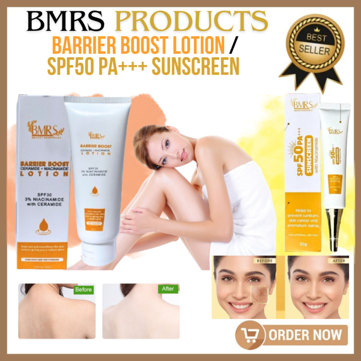 100% LEGIT BMRS BARRIER BOOST CERAMIDE + NIACINAMIDE LOTION SPF30 (3% NIACINAMIDE WITH CERAMIDE ...