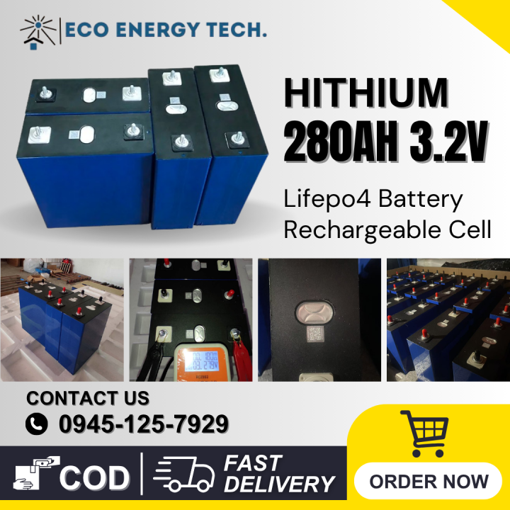 ECO ENERGY TECH - HITHIUM 3.2V 280Ah Lifepo4 Battery Cells 280AH ...