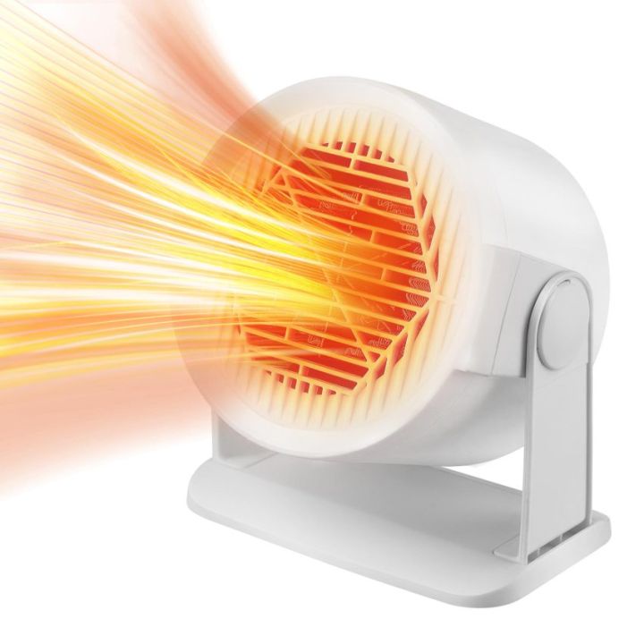 Portable Fan Heater Electric Fan Heater Silent with Overheating & Tip ...