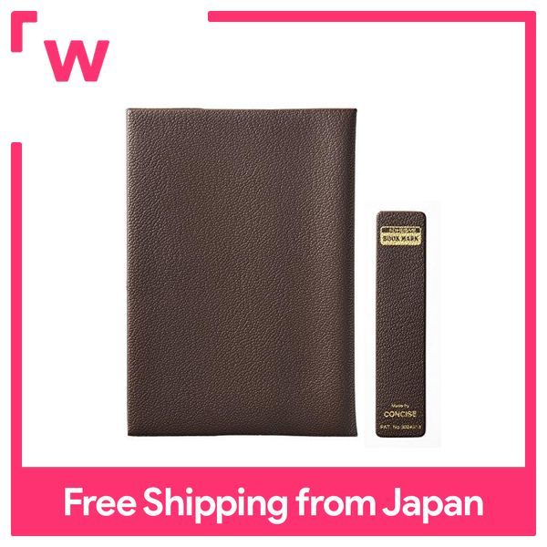 Concise book cover, leather binding No.11, A5, brown 324126 | Lazada PH