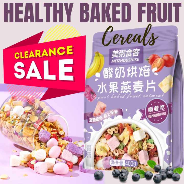 Diet Cereal Mix Oatmeal Mix Dried Fruit and Yogurt Blueberry Original ...