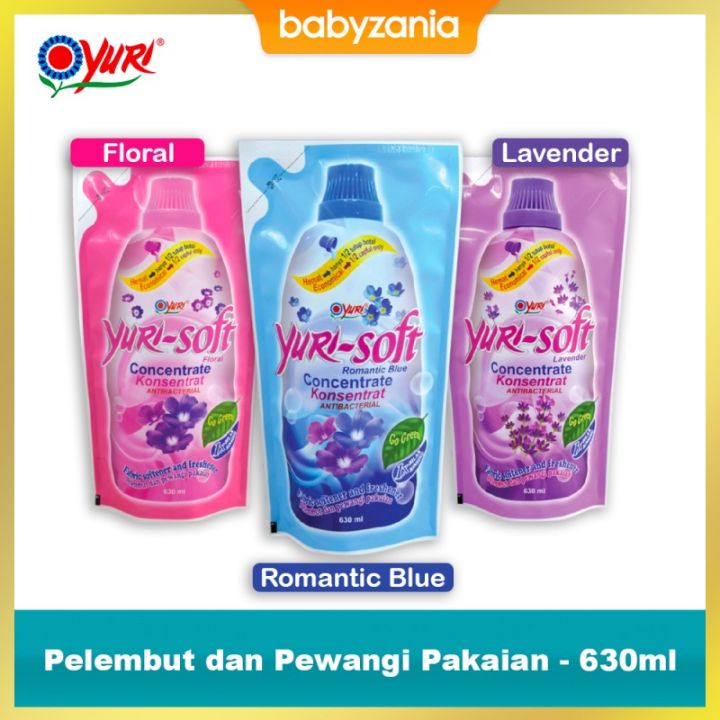 Yurisoft Concetrate Pelembut dan Pewangi Pakaian - 630 ml | Lazada ...