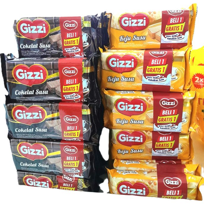 Gizzi Wafer Keju Susu, Cokelat Susu Paket Isi 2 Pcs x 122 gr | Lazada Indonesia