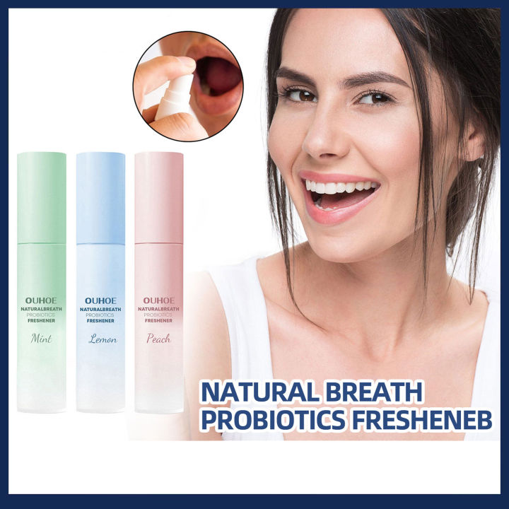 OUHOE Natural Breath Probiotics Freshener Portable Mint Probiotics Oral ...