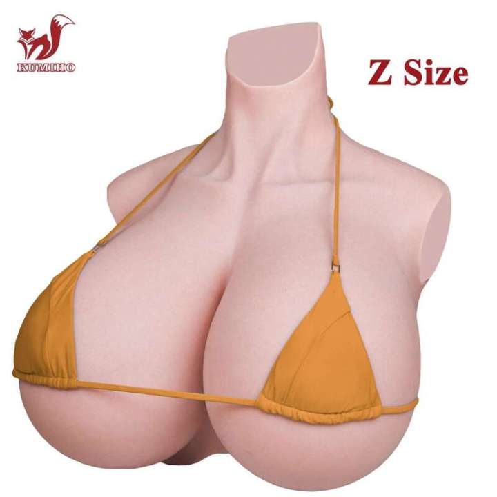 KUMIHO S Z Cup Huge Fake Boobs Realistic Silicone Breast Form Big Chest ...
