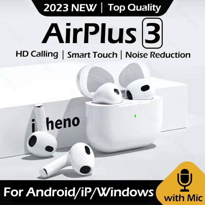 TWS AirPlus 3 Wireless Earphone Touch Earpads HiFi Bluetooth Earphones ...